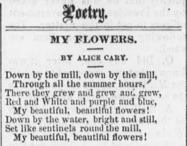 Sister Poets-Alice and Phoebe Cary